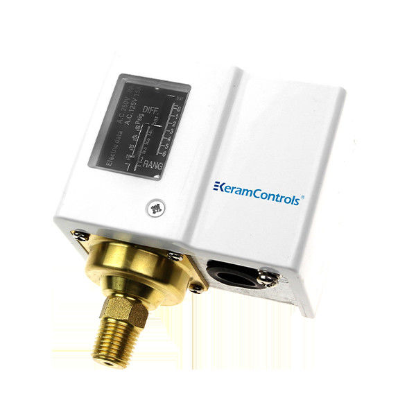 IP54 Stainless Steel Adjustable Pressure Switches White Differential ...