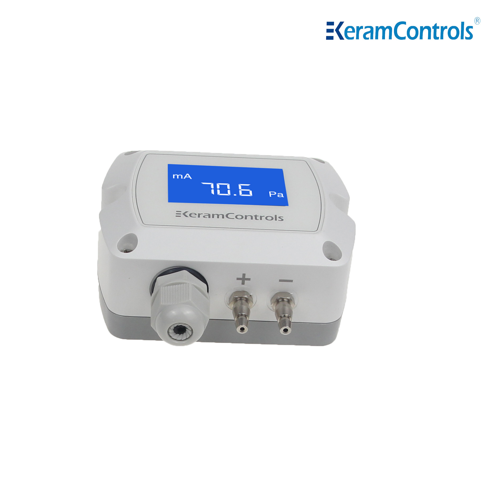 0-10V LCD Display Differential Pressure Transmitter For HVAC