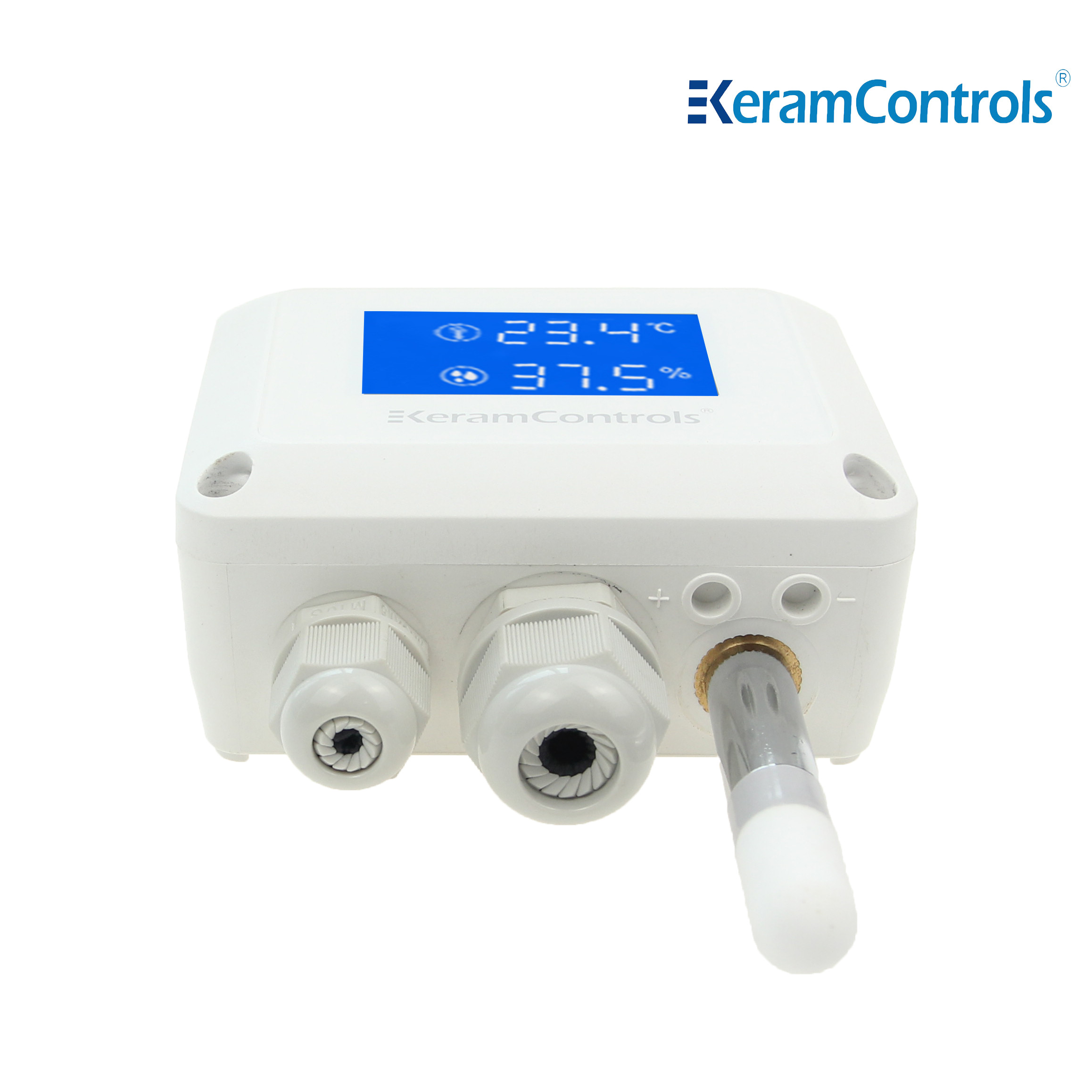 Air Duct Mounted Sensor Transmitters Temp Humidity RS485 IP65