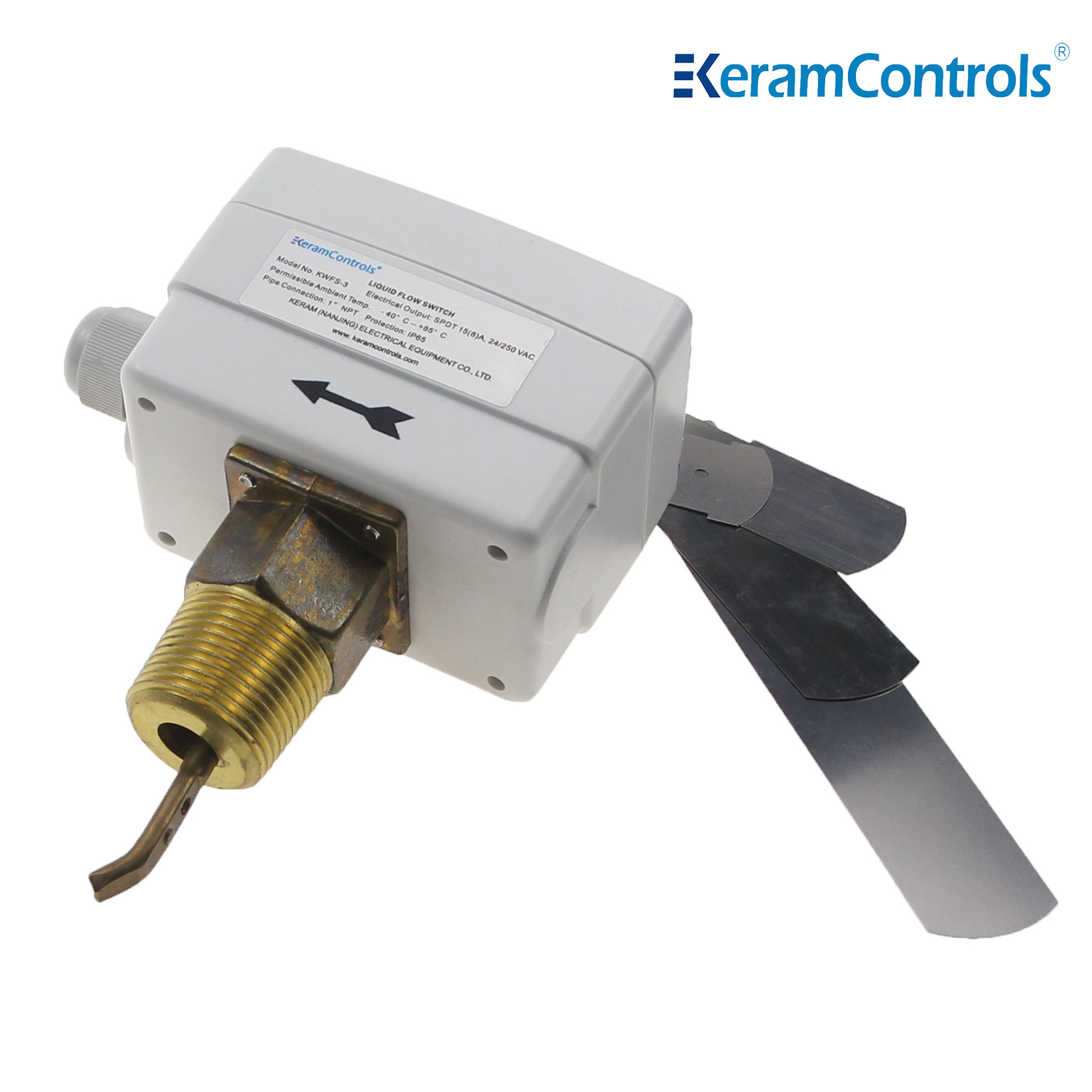 Air Conditioning Brass Chiller Water Flow Switch 250V