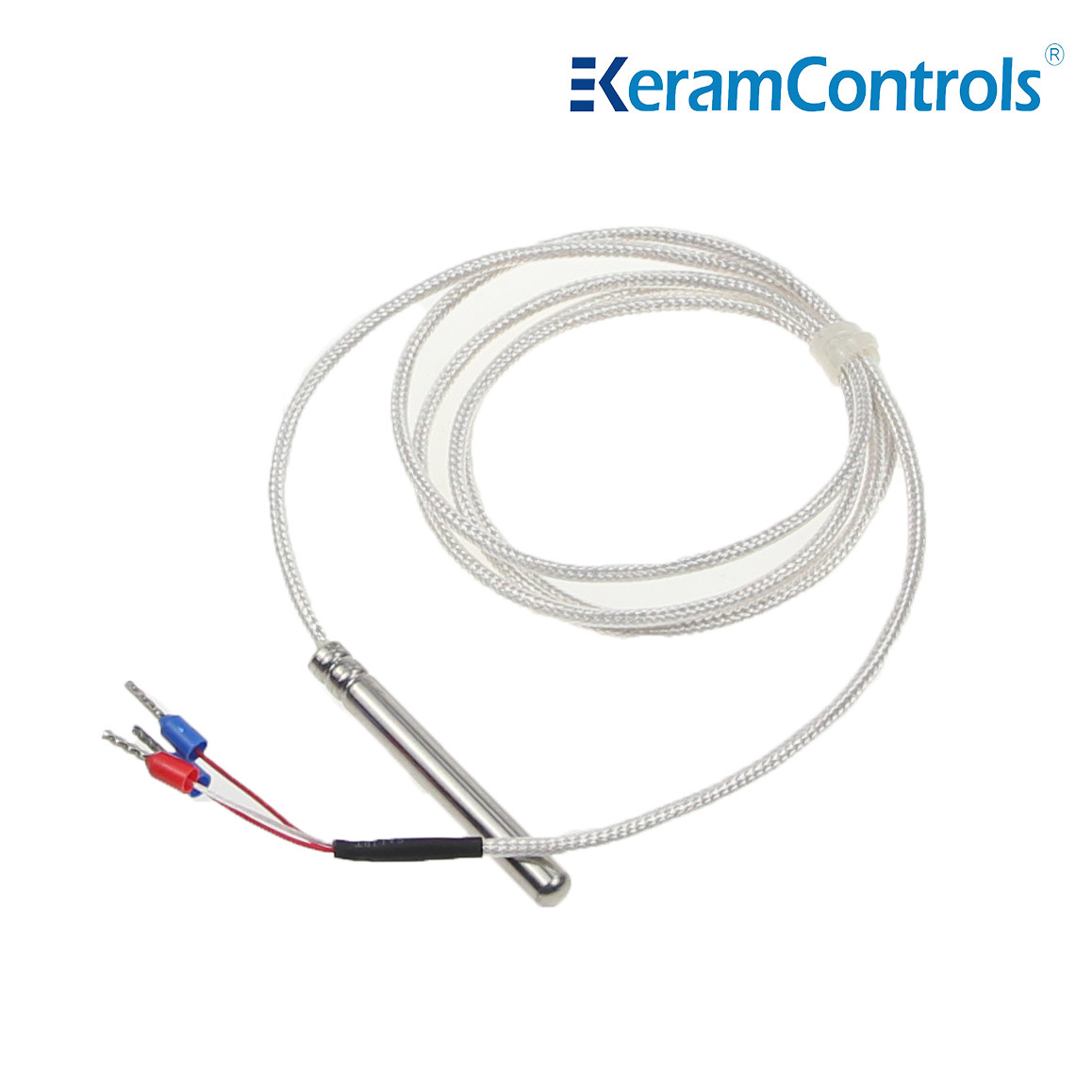 PTFE PT100 PT1000 Waterproof Temperature Sensors 2 Wire