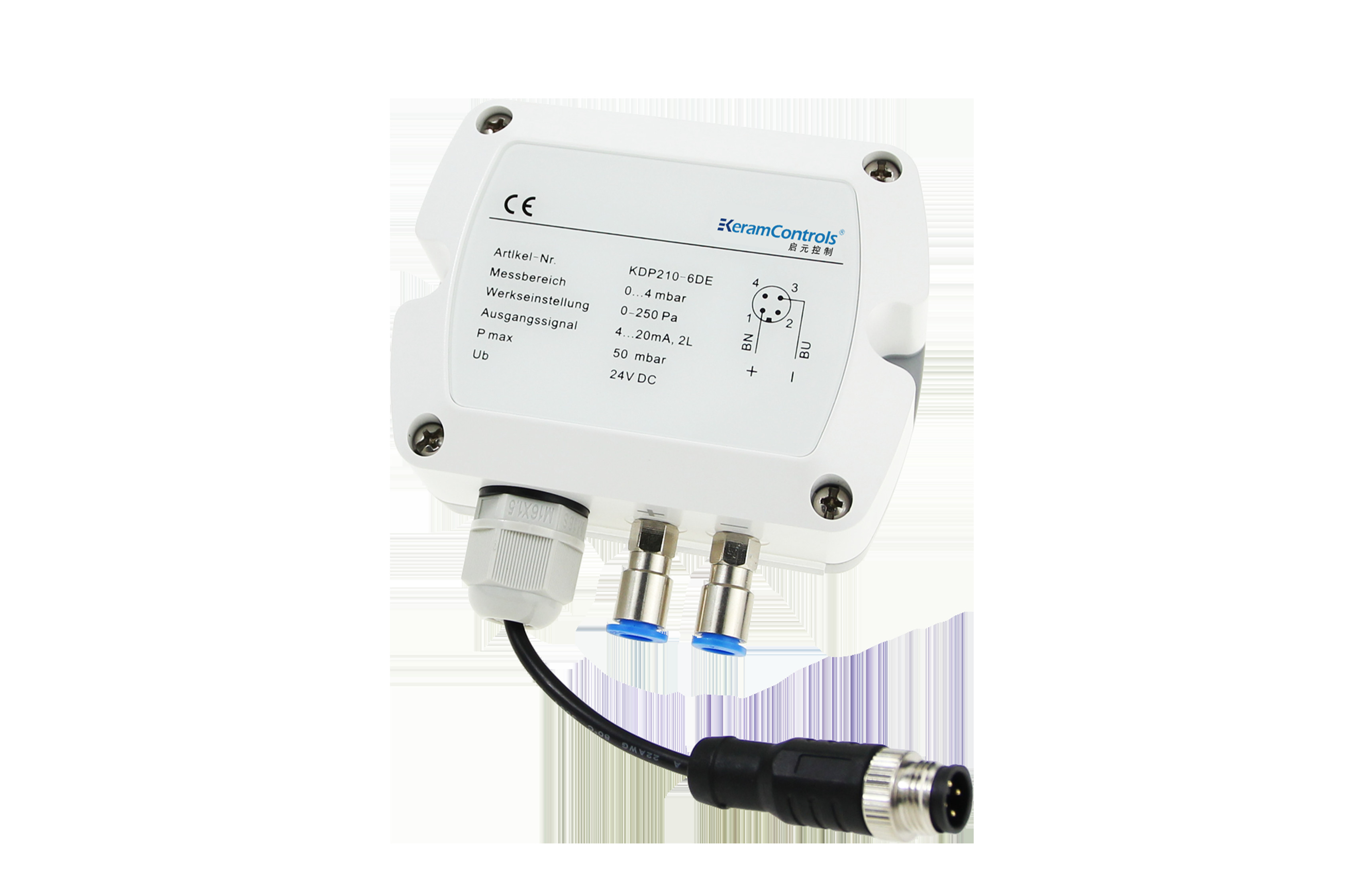 DPT Differential Pressure Transmitter LCD Display 0.5s Response Time