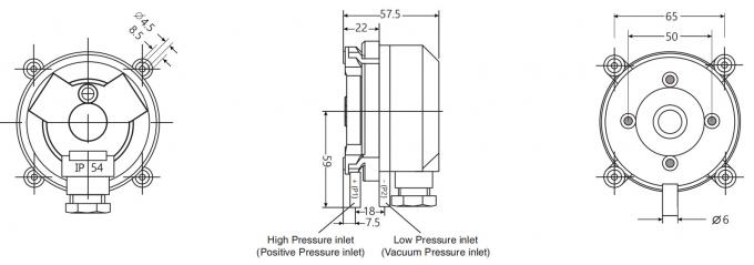 SPDT duct differential pressure sensor