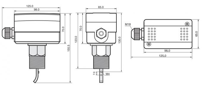 SPDT Potter water flow switch flow switch